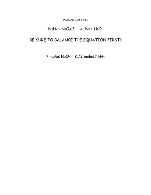 Before, Change, After (BCA) Tables for Stoichiometry | PPT