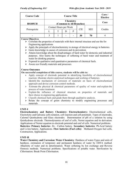 basic engineering chemistry saylbus | PDF