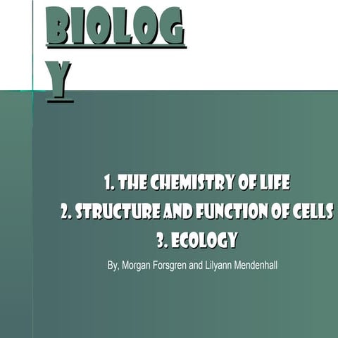 Biology Power Point | PPT