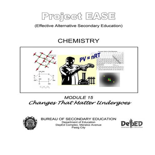 Chem m15 changes that matter undergoes | PDF