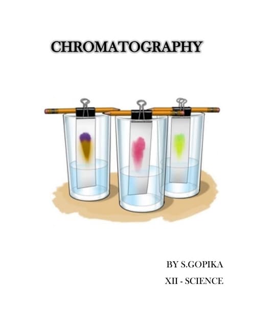 Investigatory project on chromatography of candy | DOCX | Chemistry ...
