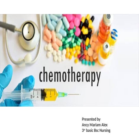 Chemotherapy and nursing responsibilities | PPTX