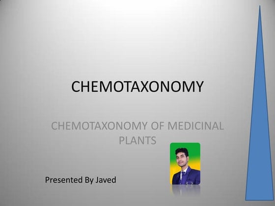 Phenols in chemotaxonomy | PPSX