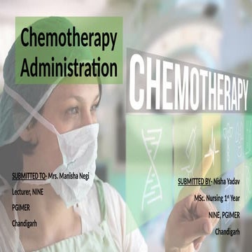 chemotherapy.pptmedical surgical nursing | PPT