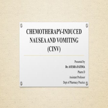 CHEMOTHERAPY-INDUCED NAUSEA AND VOMITING (CINV).pptx