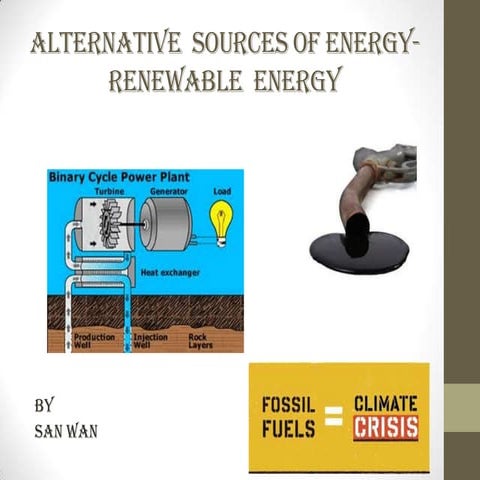 alternative sources of energy | PPT