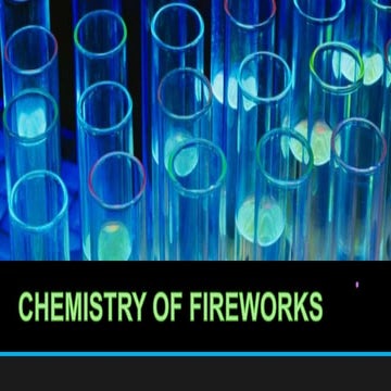 chemistry of fireworks | PPTX