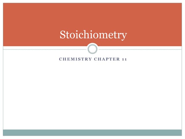 Stoichiometry cheat sheet | PDF