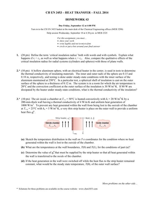 Heat and Mass Transfer Assignment | PDF