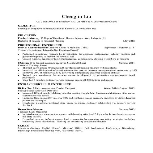 Bill braun resume | PDF