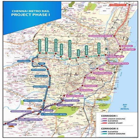 Chennai Metro Rail route map | PDF