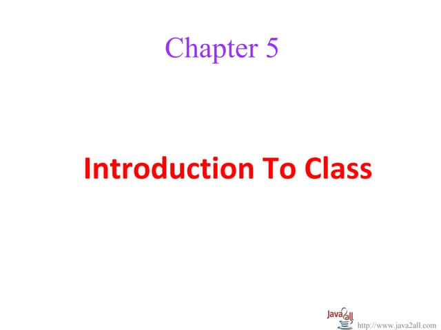 Introduction To Class In Java Pps Programming Languages Computing