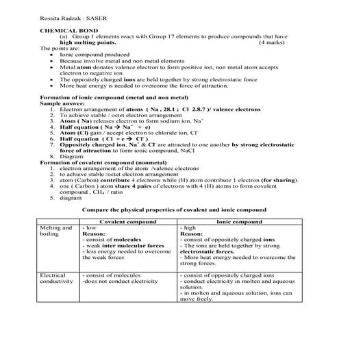 Chepter 5 chemical bond | PDF