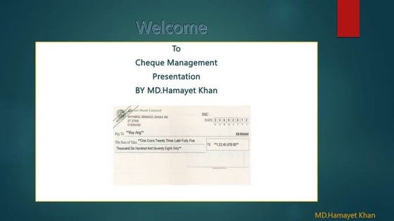 Cheque Clearing Process Flowchart | PDF