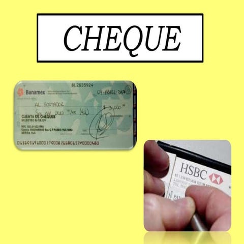 CHEQUE Y PAGARÉ | PPTX