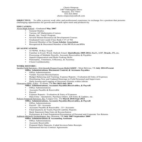 Maurice Resume Word 1 | PDF