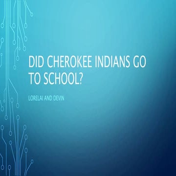 Cherokee Indians | PPTX