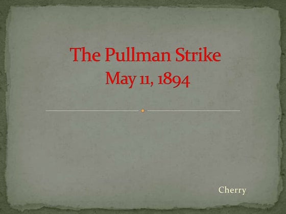The pullman strike | PDF