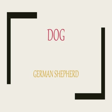 German shepherd (science) | PPT