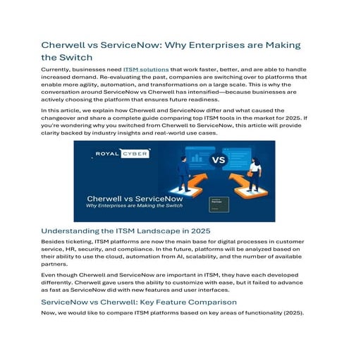 Cherwell vs ServiceNow Why Enterprises are Making the Switch.pdf