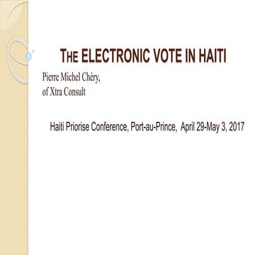 Chery - E-Voting | PPTX