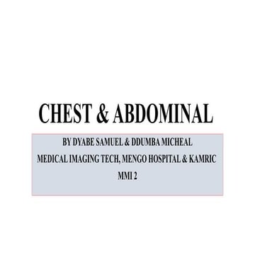 CHEST & ABDOMEN PRACTICAL PowerPoint Presentation | PPT
