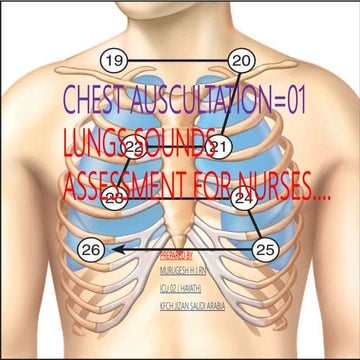 Chest auscultation & lung sounds assessment for nurses | PPT
