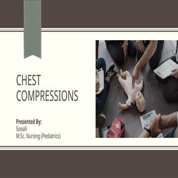 chest compressions in children (Basic Life Support) .pptx