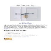 Chest freezer lock_-_white