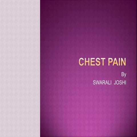 Chest pain | PPTX
