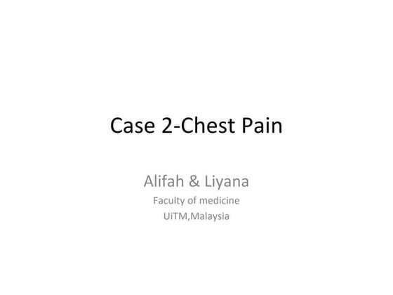 case scenario 1-chest pain | PPT
