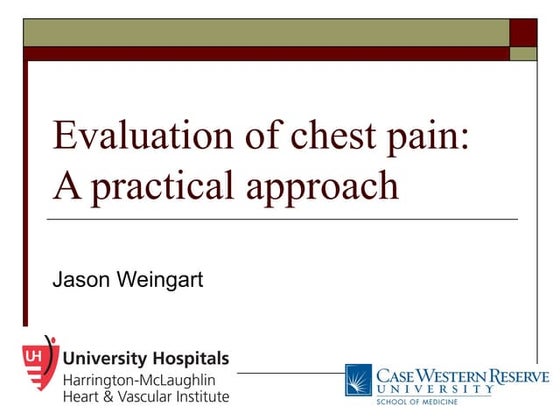 Chest pain: nursing assessment and management | PPT