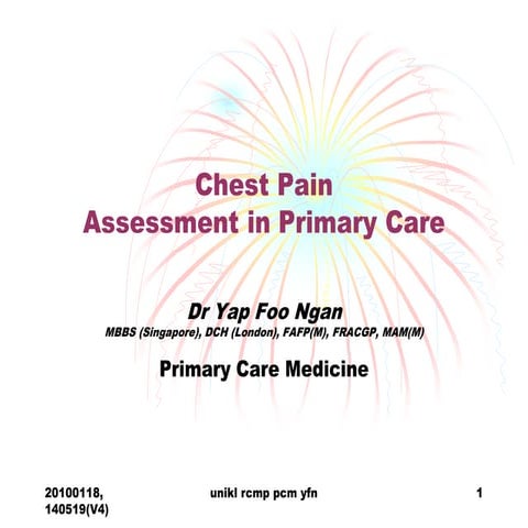 Chest pain in primary care | PPT