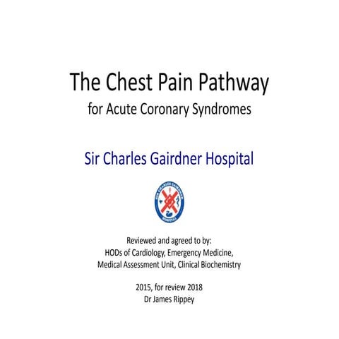 SCGH ED Chest Pain Pathway | PPTX