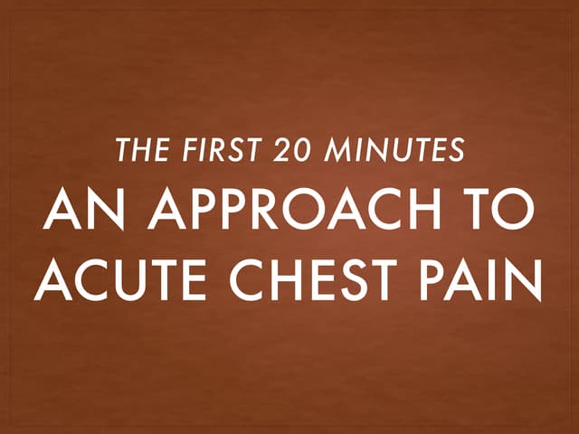 Chest pain: nursing assessment and management | PPT