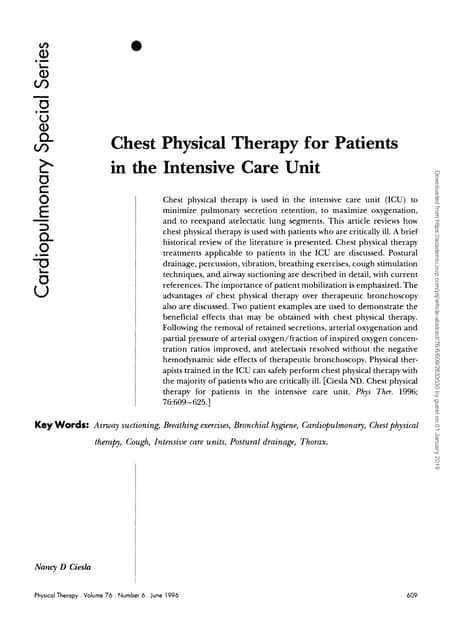 effectiveness of mechanical vibrator for chest physiotherapy in ventilated head injury and ...