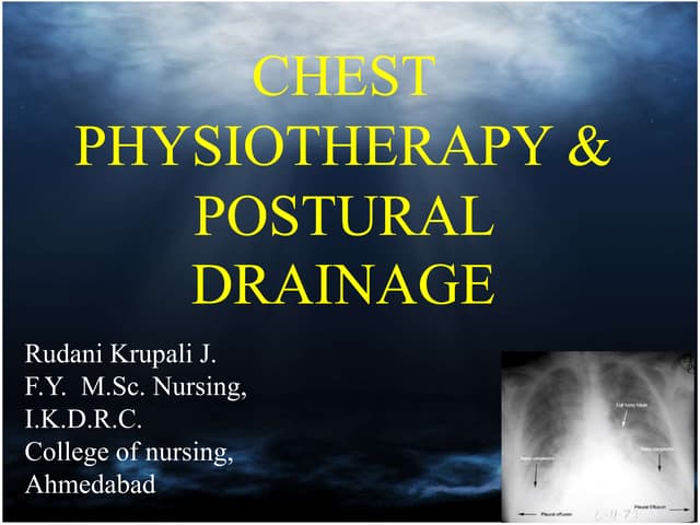 Chest physiotherapy | PPTX