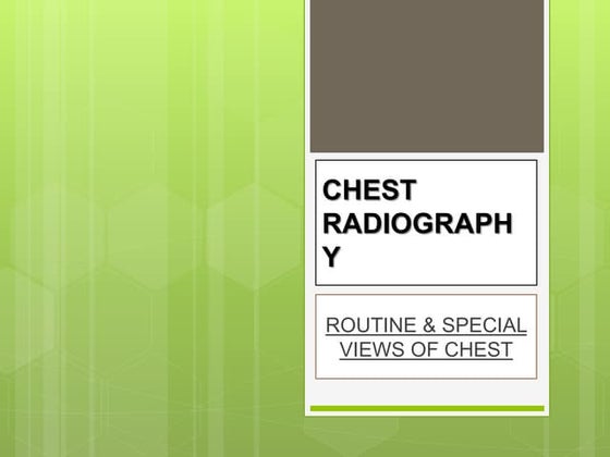 Chest radiography positioning and Technique.pptx