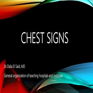 Chest signs | PPTX
