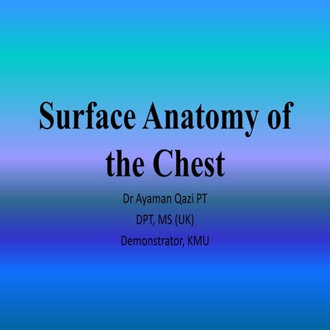 Chest Surface Anatomy-Lec 14.ppChest Surface Anatomy-Lec 14tx | PPT