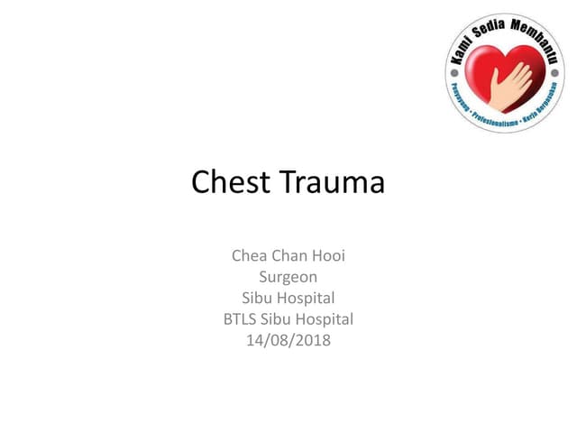 Chest trauma | PPTX