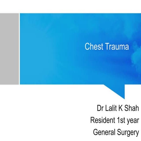 chest trauma | PPTX