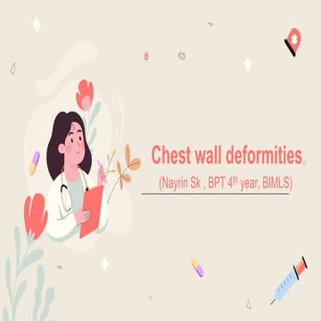 chest wall deformities ( pectus excavatum, pectus carinatum etc.) | PPTX