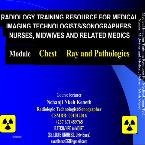 Chest x ray cxr and pathologies radiology training resource nchanji ...