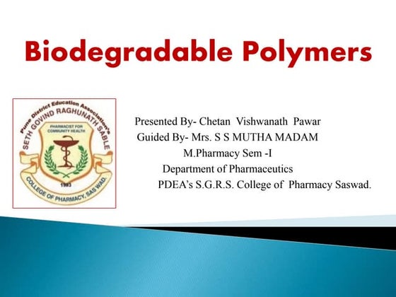 biodegradable polymers | PPT