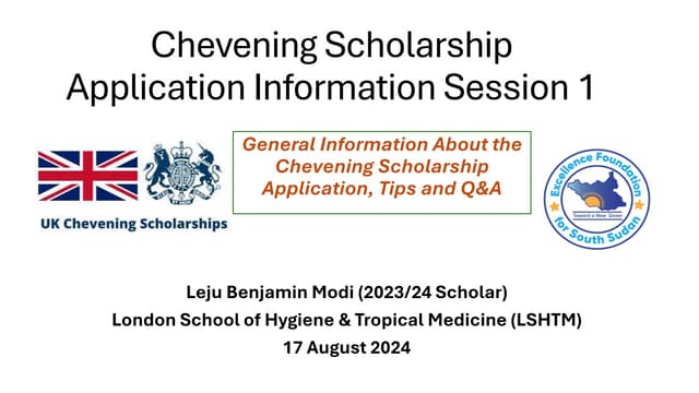 Chevening Scholarship Networking Leadership and Influence Essays ...