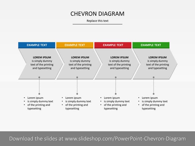 Chevron Process Diagram - PowerPoint Slides