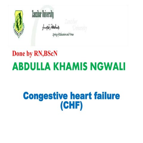 Congestive Heart Failure Case Presentation | PDF