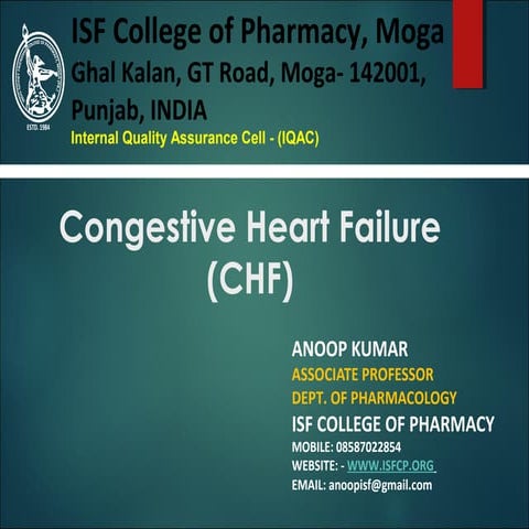 Congestive Heart Failure (CHF) | PPT