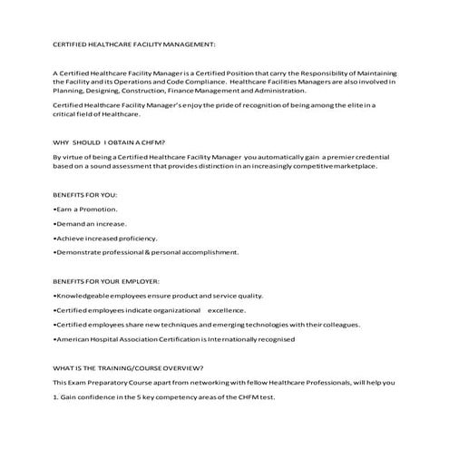 Chfm AD | DOCX